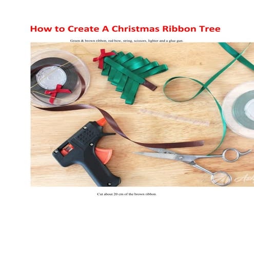 How to Create A Christmas Ribbon Tree | PDF