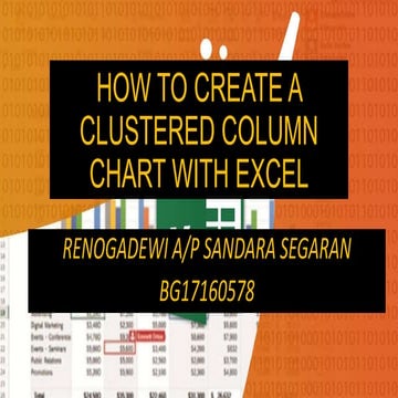 How to create a clustered column chart with Microsoft Excel | PPTX