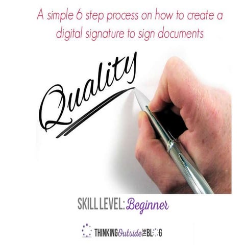 Tutorial: How to create a digital signature quickly to sign documents | PPT