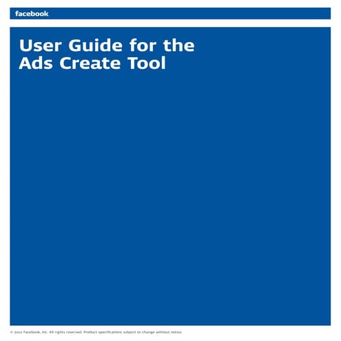 How to create a fb ad | PDF