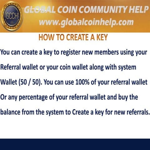 GLOBAL COIN COMMUNITY HELP (GCCH) PRESENTATION | PDF