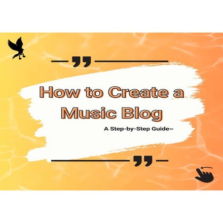 How to Create a Music Blog a comprehensive guide | PDF