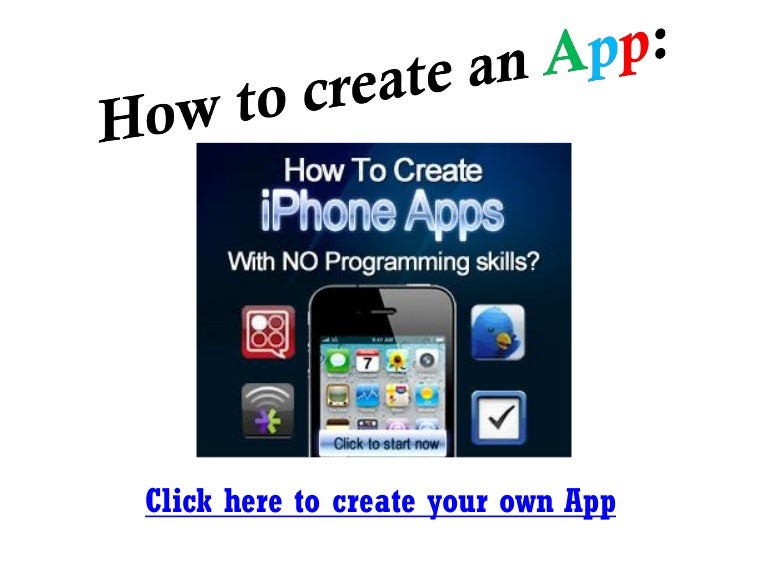 How to create an app for iphone