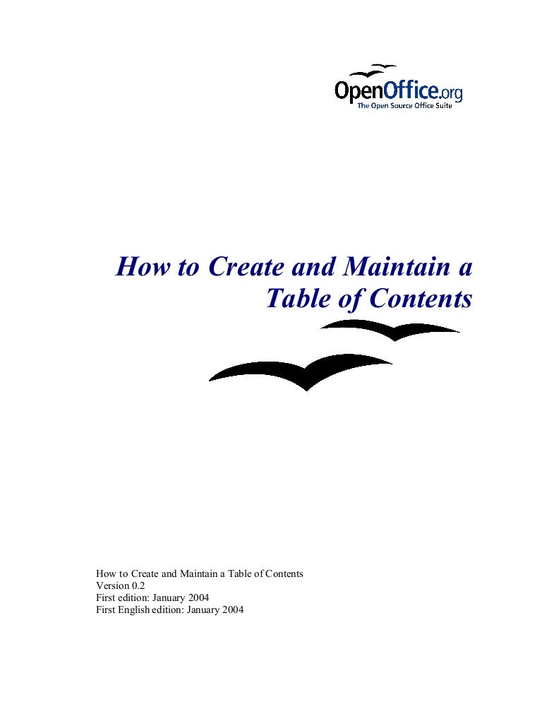 How To Create and maintain a toc how-to-create-and-maintain-a-toc