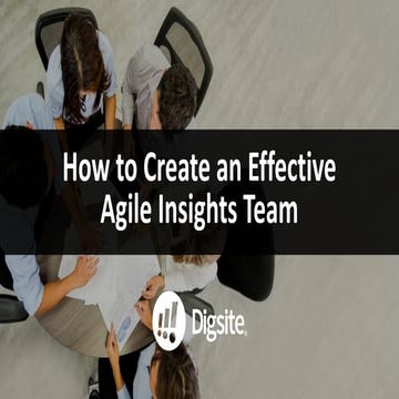 Webinar: How to Create an Effective Agile Insights Team | PDF | Web ...