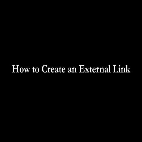 How to create an external link | PPTX | Internet | Computing