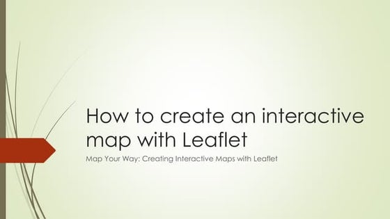 Leaflet - Devoxx 2018 | PPT