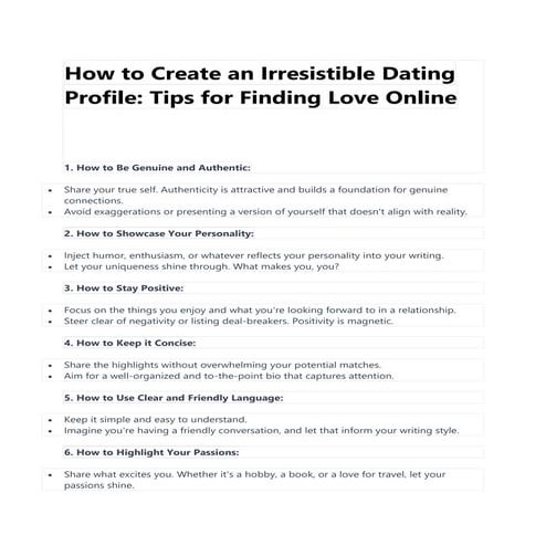 How to Create an Irresistible Dating Profile.docx