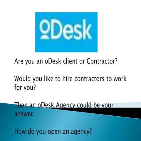 Odesk Tutorial | PDF