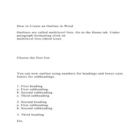 How to Create an Outline in Word Outlines are called mult.docx