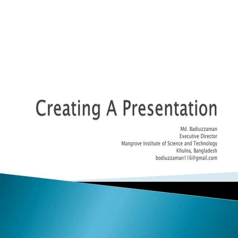 How to create a Power Point presentation | PPT
