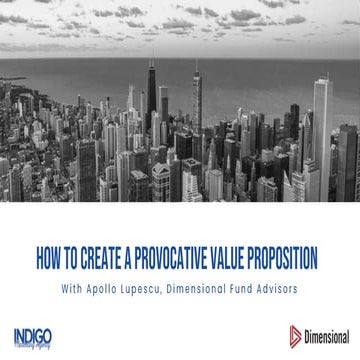 How to create a provocative value proposition | PPTX
