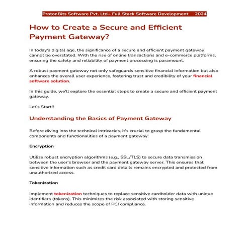 How to Create a Secure and Efficient Payment Gateway.pdf
