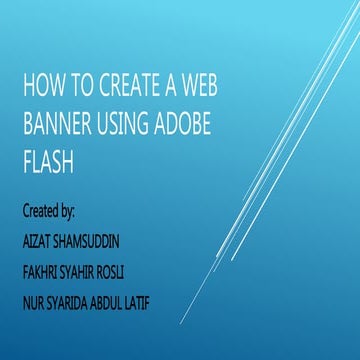 How to create a web banner using adobe | PPT