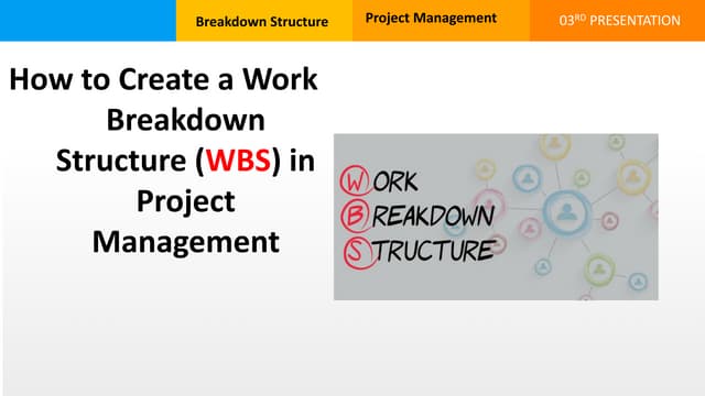 Work breakdown structure ppt | PPTX