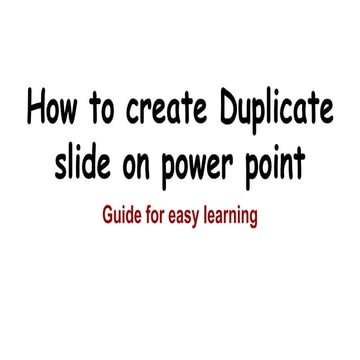 How to create Duplicate slide on power point.pptx