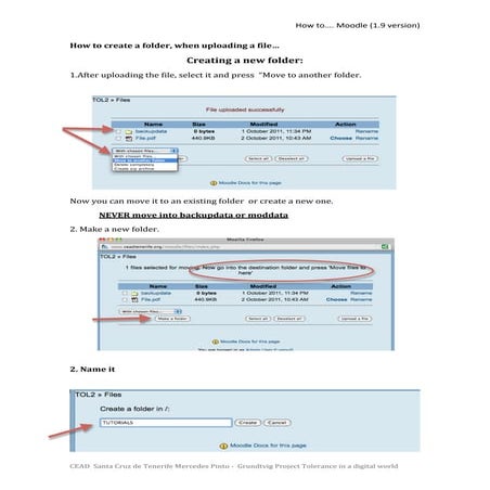 How to create folder when uploading a file | PDF