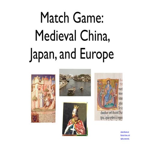 Medieval China, Japan, and Europe: Image Match Game for Better Learning ...