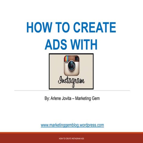 How to Get Started With Instagram Ads | PDF