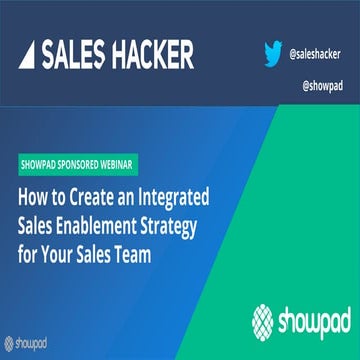 How to Create an Integrated Sales Enablement Strategy for Your Sales ...