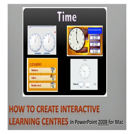 How To Create Interactive Learning Centres | PDF
