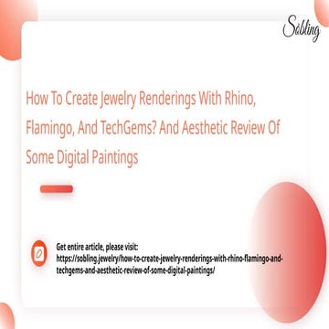 How To Create Jewelry Renderings With Rhino, Flamingo, And TechGems_ And Aesthetic Review Of ...