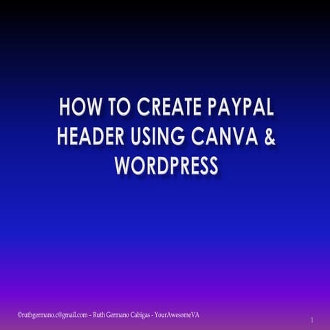 How to create paypal banner | PDF