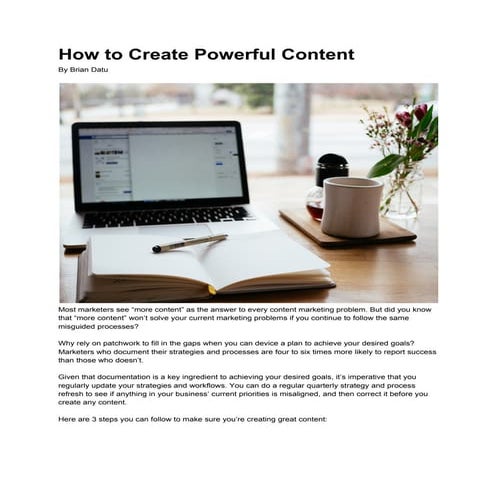How to create powerful content | PDF