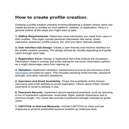 How to create profile creation. (1).pdf