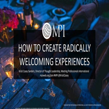 How to Create Radically Welcoming Experiences | PDF | Business Expos ...