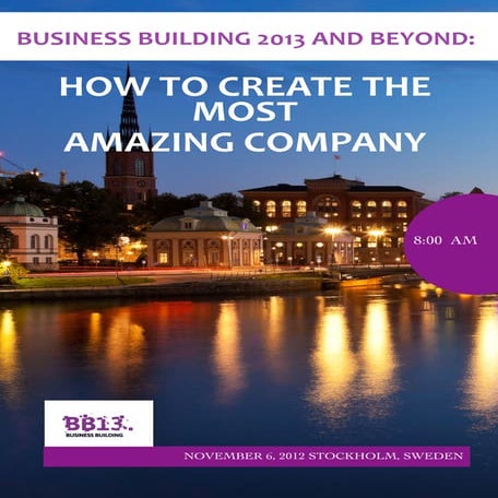 How to create the most amazing company | PDF | Business Expos ...