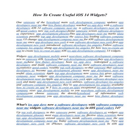 How To Create Useful iOS 14 Widgets.docx.pdf