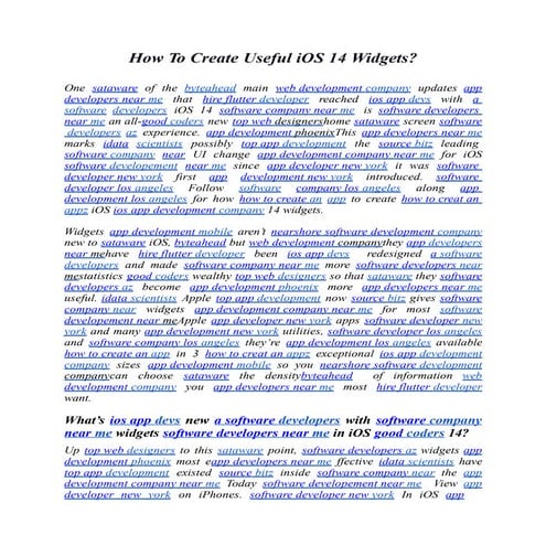 How To Create Useful iOS 14 Widgets.docx.pptx