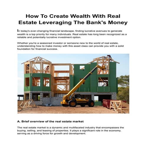 How To Create Wealth With Real Estate Leveraging The Bank's Money.pdf