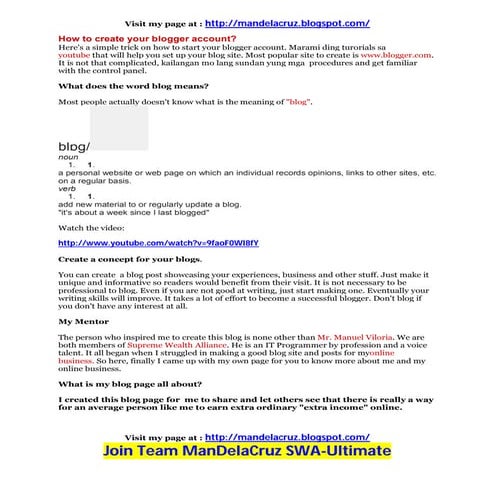 How to create your blog? | PDF