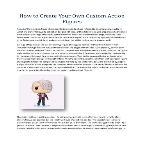 How to create your own custom action figures | PDF