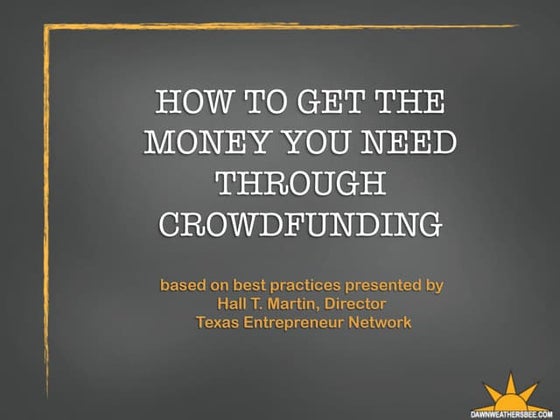 Key Strategies For Crowdfunding Success | PPT