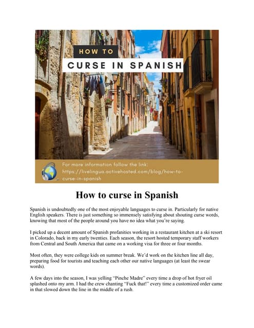 Español (Spanish) for Beginners | PPTX