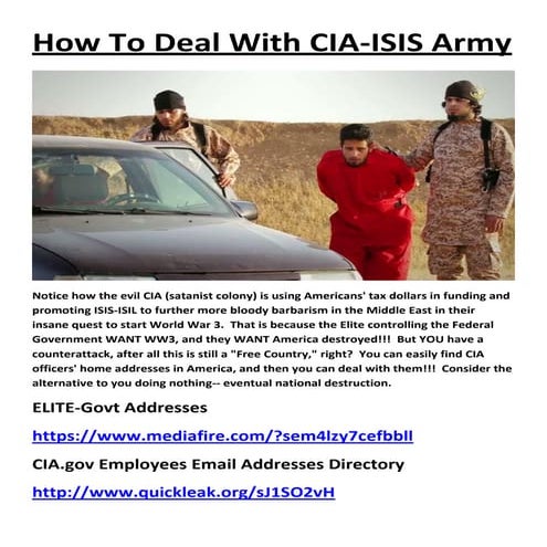 How to deal with cia isis army - cia.gov employees email addresses ...