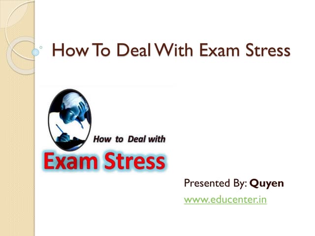 Examination stress ppt | PPTX