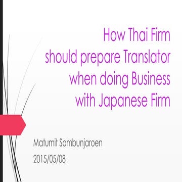 How a Local Firm should prepare in doing Business talk with Japanese ...