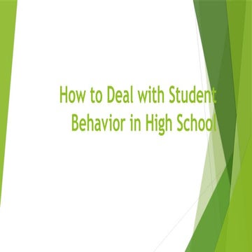 How to Deal with Student Behavior in High.pptx