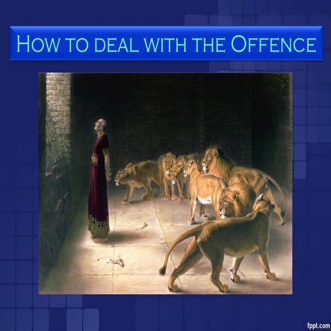 How to deal with the offence | PDF