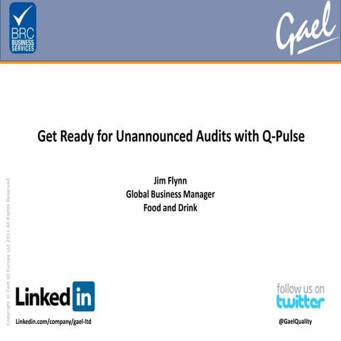 How to deal with Unannounced BRC Audits | PPTX