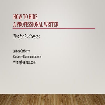 James Carberry, Owner at Carberry communications