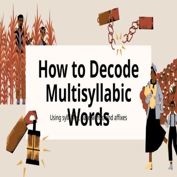 How to Decode Multisyllabic Words Education Presentation in Orange Red ...