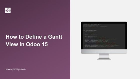 Gantt view in Odoo 17 - Odoo 17 Slides and Guides | PPTX