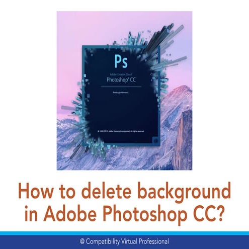 How to Delete Background in Adobe Photoshop | PPT