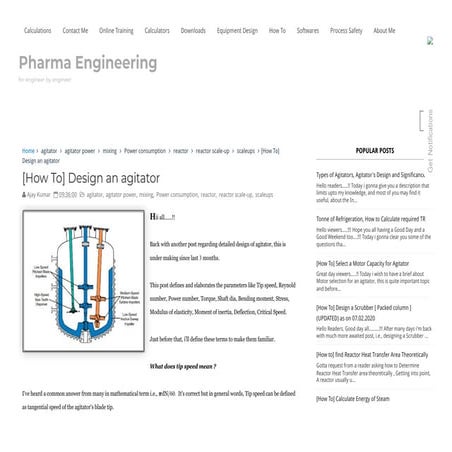 [How To] Design an agitator - Pharma Engineering.pdf