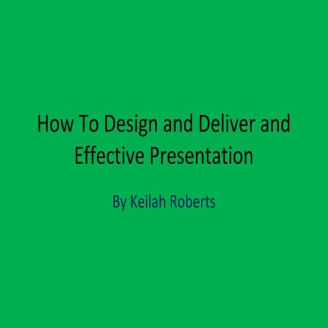 How to design and deliver and effective presentation | PPT | Desktop Publishing | Computer ...
